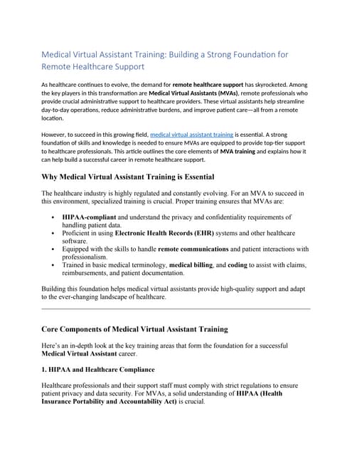 Typical Medical Virtual Assistant Job Description Explained.docx