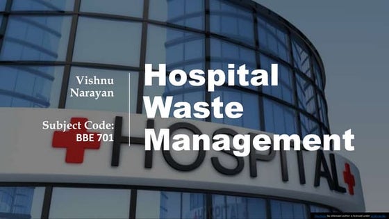 Healthcare Waste Management | PDF