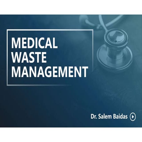 Medical Waste Management | PPT