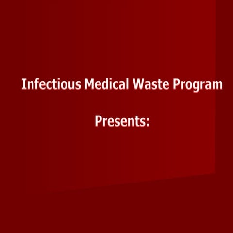 Medical waste managment | PPT