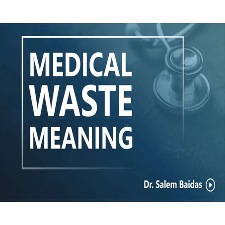 Medical Waste Meaning | PDF
