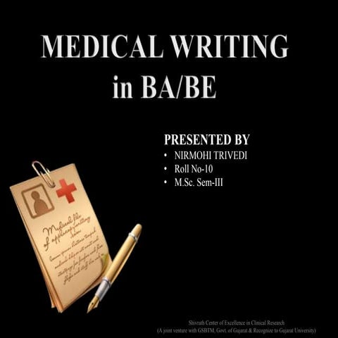 Medical writing | PPTX