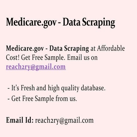 Medicare.gov data scraping | PPTX