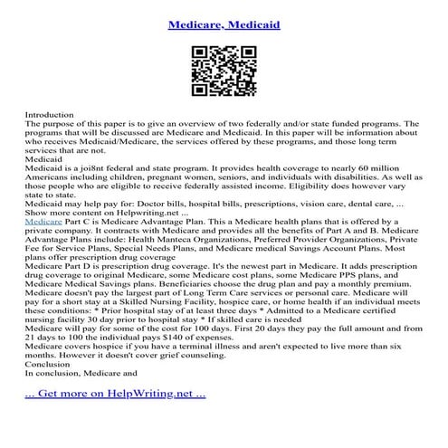 Medicaid Done Right Brochure | PDF