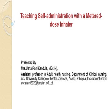 Nebulization procedure | PPTX