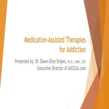 Medication assisted therapies 2017 | PPT