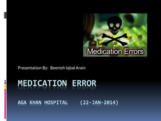 Medication error presentation | PPT