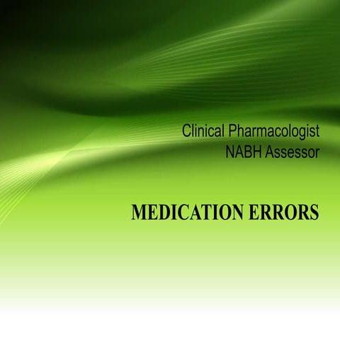 Medication errors | PPT