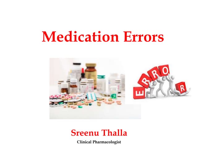 Medication error presentation | PPTX