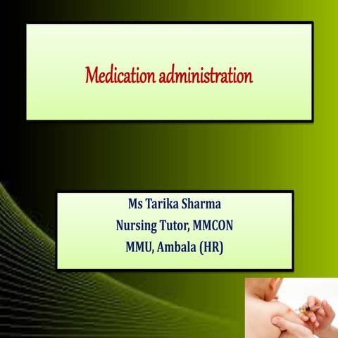 Medications Administration | PPT