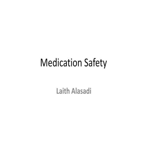 medication safety | PPTX