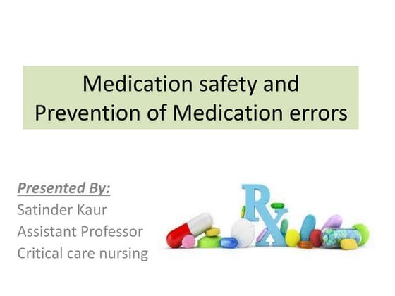 Medication error presentation | PPT