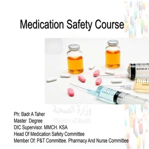 Medication safety lecture 2 | PPT
