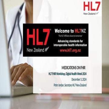 Medications On FHIR : NZ Digital Health Week 2024 | PPTX