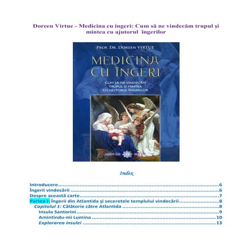 Doreen Virtue - Medicina cu ingeri: Cum să ne vindecăm trupul şi mintea cu ajutorul îngerilor | PDF