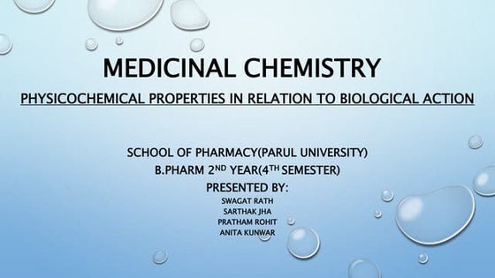 Medicinal chemistry -l-Second year-Fourth semester -medichem ...