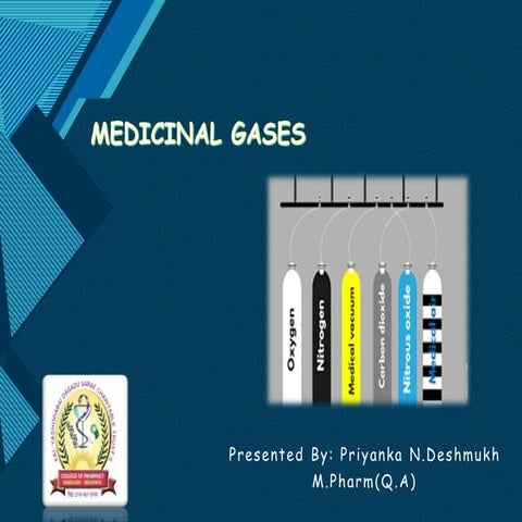 MEDICINAL GASES OR INHALANTS IN PHARMACEUTICALS | PDF