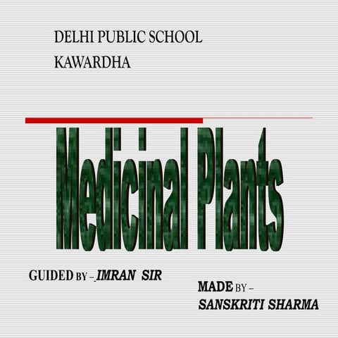 Medicinal plants list | PDF