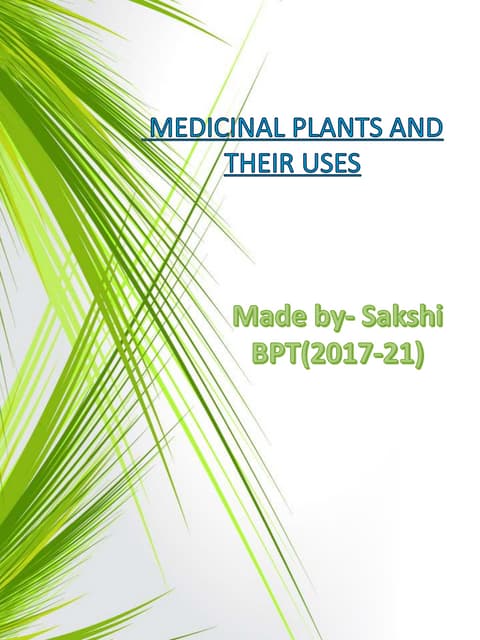 Medicinal Plants | PPT