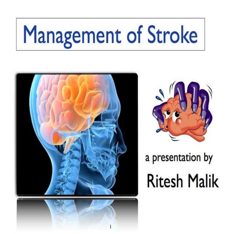 Stroke and its management | PPTX
