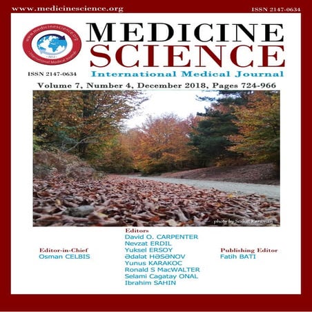 Medicine Science I International Medical Journal; E- Journal of Volume ...