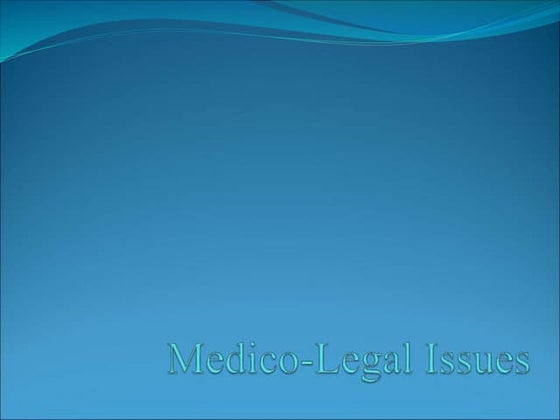 Medico-Legal Case Study basic structure.pptx | Medical Health