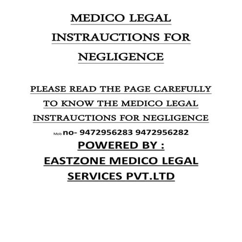 Medico legal 2017 | DOCX