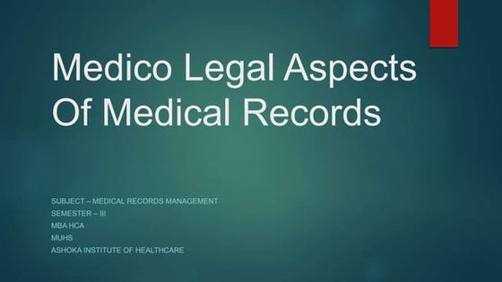 Medical council of india guidelines on medical records | PDF