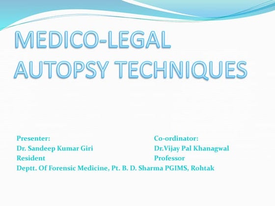 Post Mortem Examination | PPT
