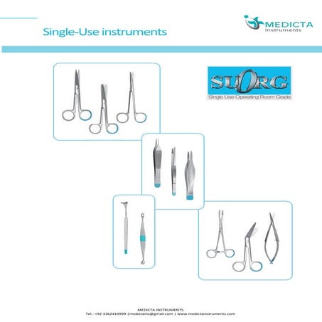 Single Use instruments - Medicta Instruments | PDF