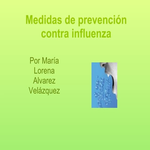Medidas De Prevencion Contra Influenza Ppt