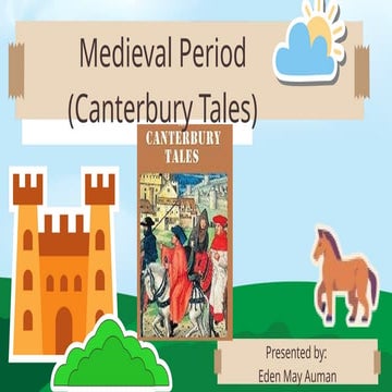 Canterbury Tales by Geoffrey Chaucer; a timeless literary work | PPT