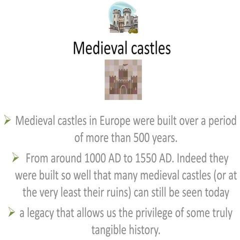Medieval castles | PPTX