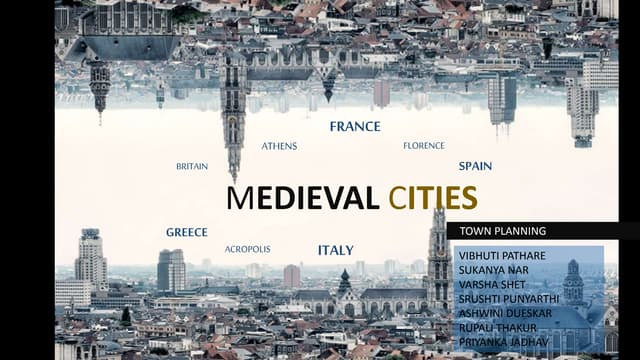 City planing of medieval europe | PDF