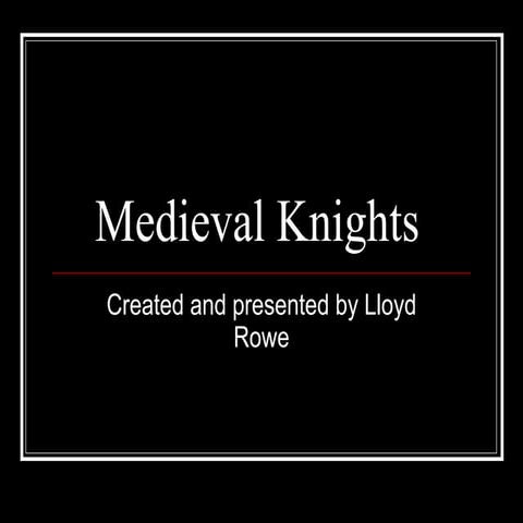 Medieval knights | PPT