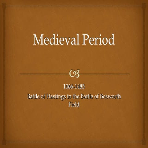 The Middle Ages introduction and overview | PPTX