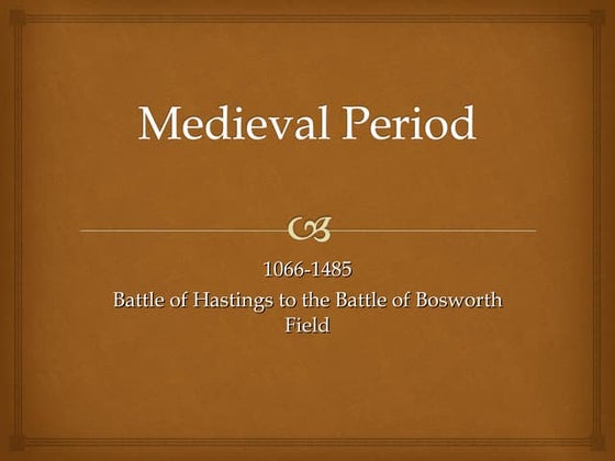 The Middle Ages introduction and overview | PPTX