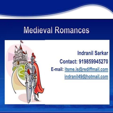 Medieval romances | PPTX
