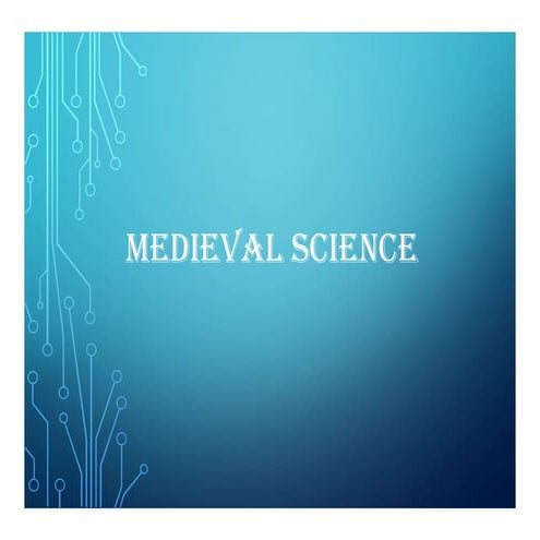 medieval science in Education and methods | PDF
