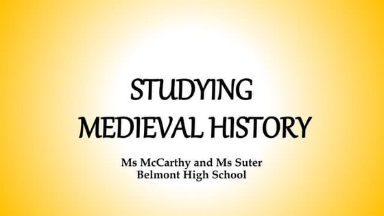 Medieval slide show updated | PPT