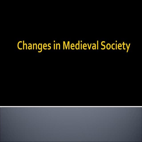 Medieval Society | PPT