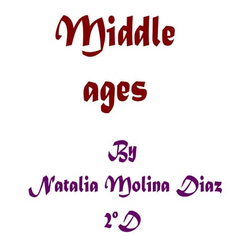 Medieval society | PPTX