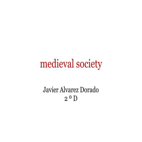 Medieval society | PPT