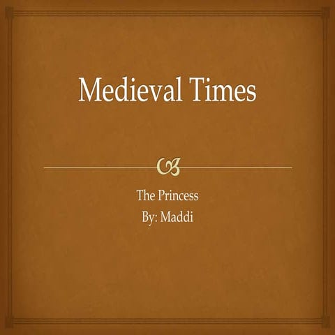 Medieval times | PPTX