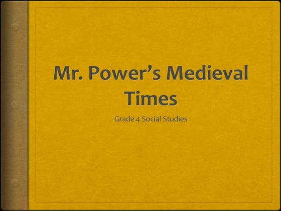 PowerPoint: Medieval Life - Occupations in Medieval Times | PPT