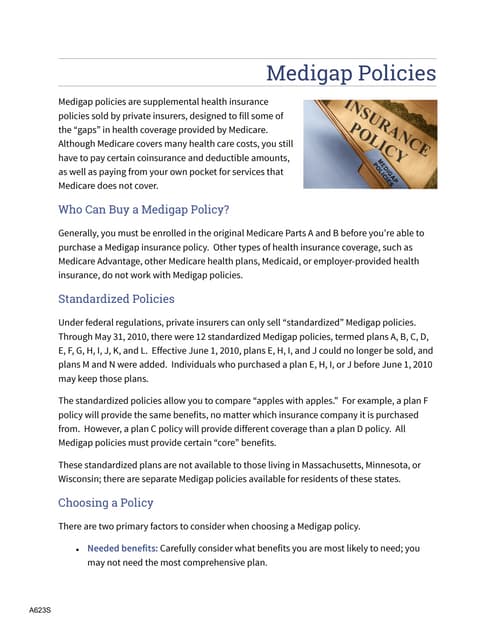 Medicare Medical Health Insurance - A B C D | PDF