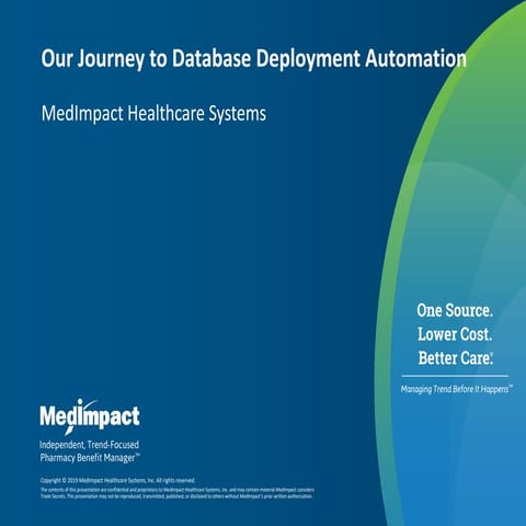 MedImpact’s Journey to Database Deployment Automation | PDF