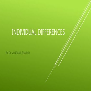Individual Differences-Introduction, Types, Causes, Utility in ...