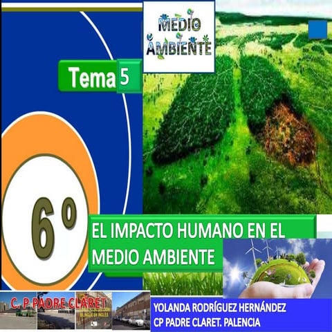 Medio ambiente. Tema 5 | PPTX