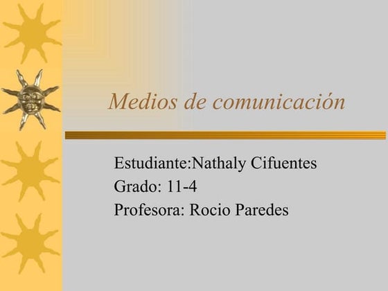 Los medios de comunicación | PPT